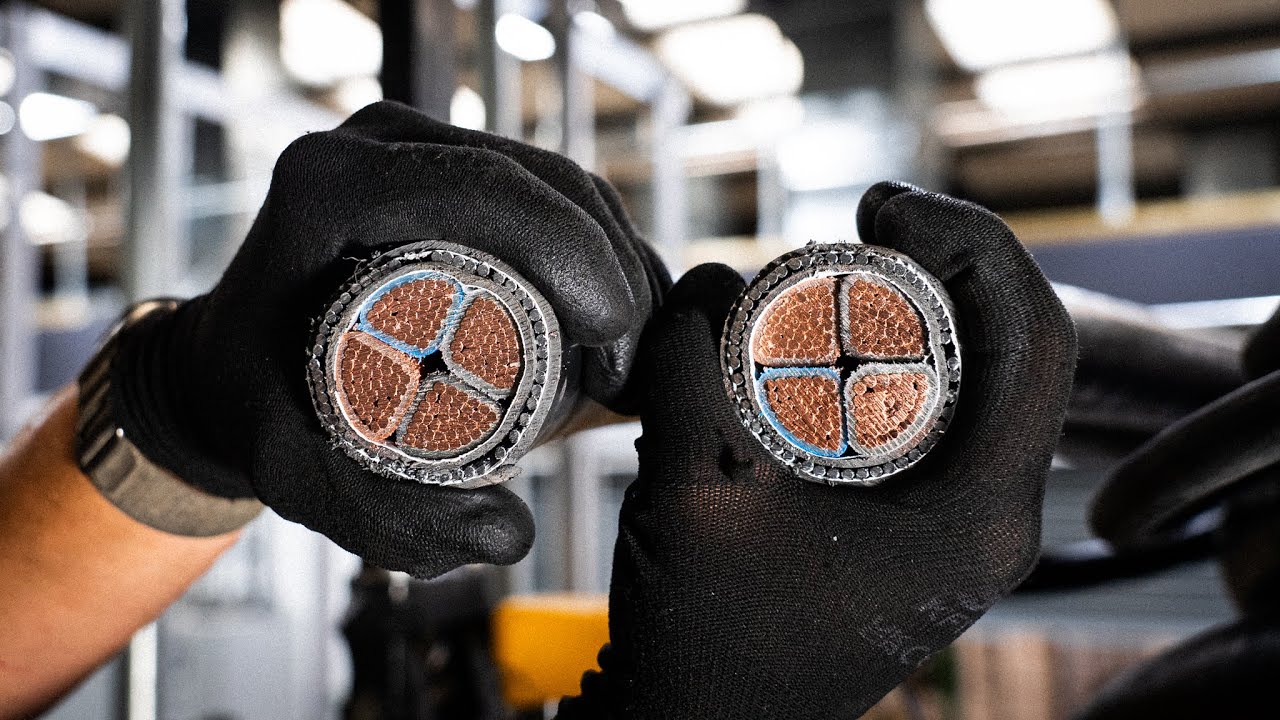 Glanding 4 core 185mm² SWA cables | REC10 - YouTube