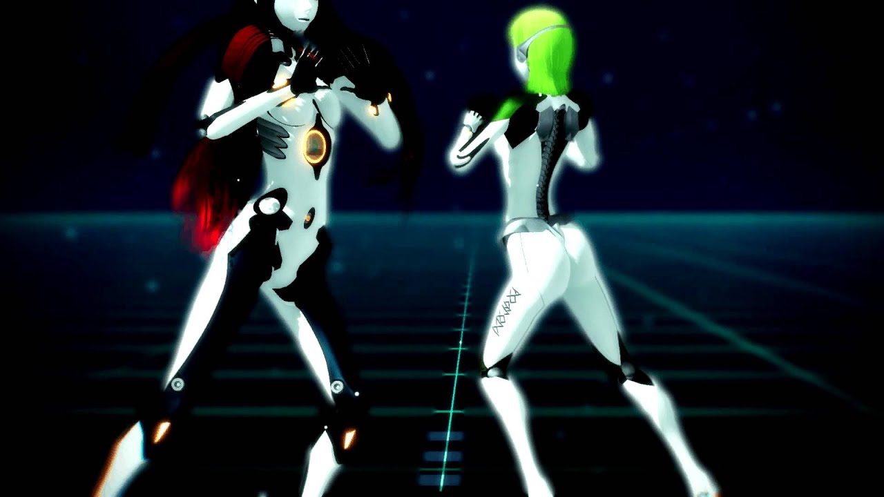 【MMD】 Cyber Thunder Cider 【TriOxygen Luka, CarbonWhite Gumi】HD 1080p ...