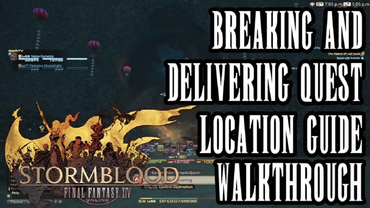 FFXIV Stormblood - Breaking And Delivering Quest Location - Underwater ...