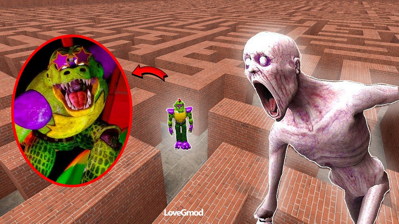 Can MONTGOMERY GATOR POPPY 4 find SCP-096 in a MAZE?! In Garry's Mod ...