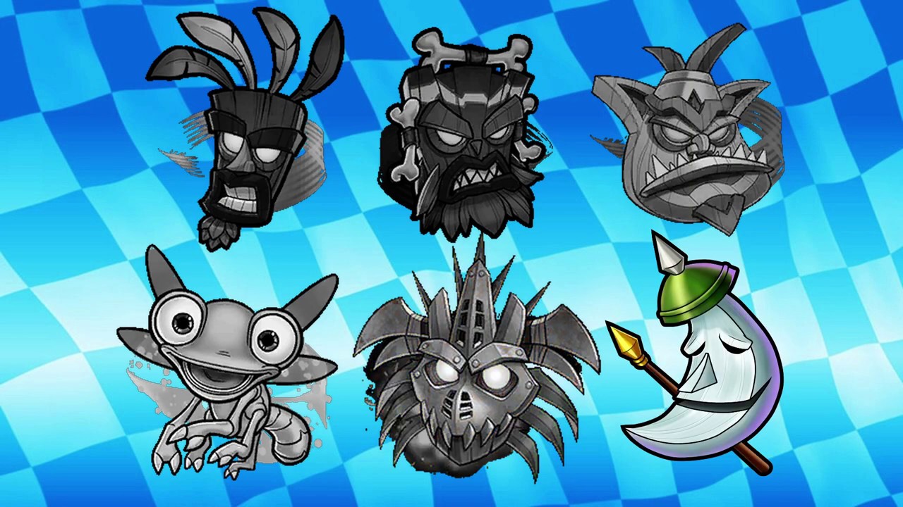 Crash Team Racing Nitro Fueled All Mask Themes + OC Mask Moony - YouTube