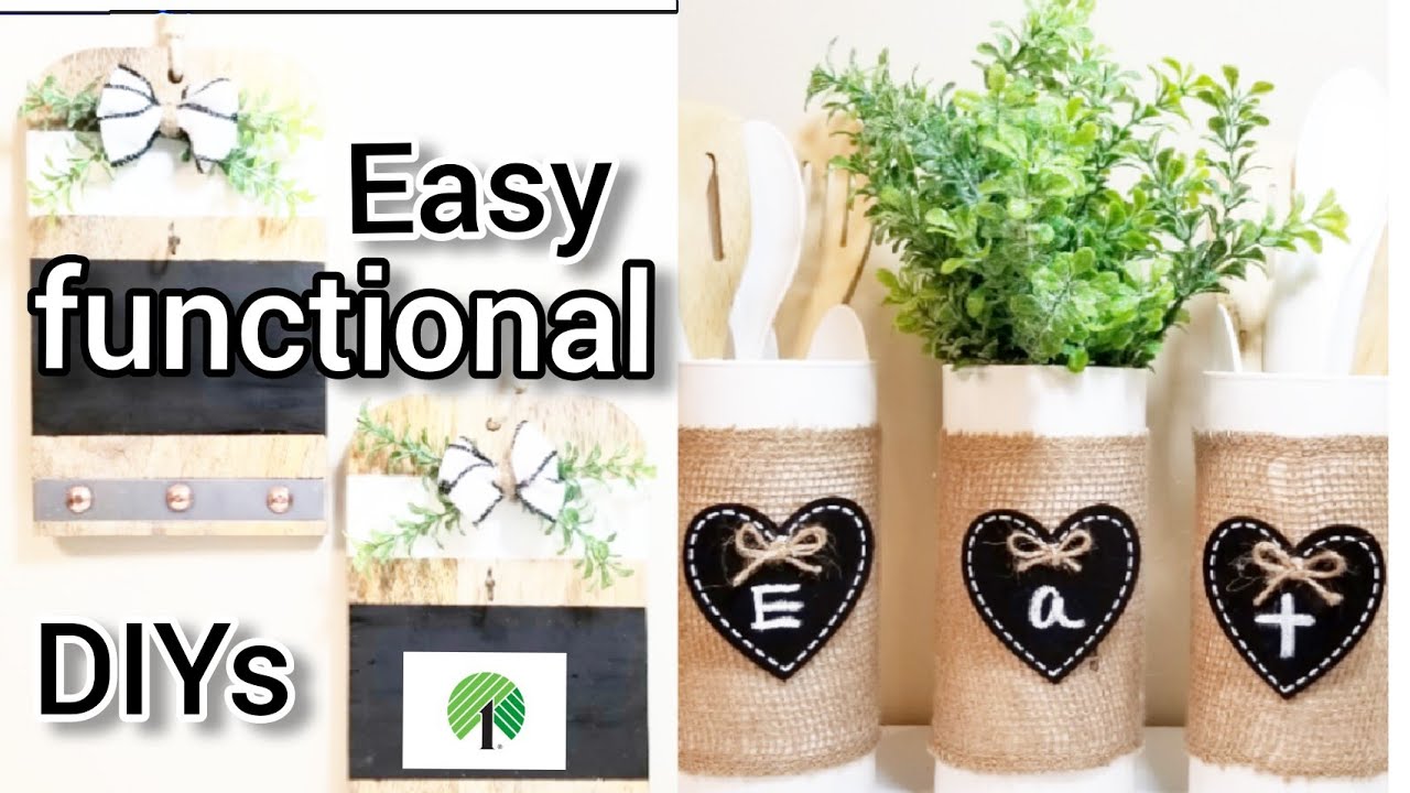 Functional & EASY $1 DIY Home Decor - YouTube