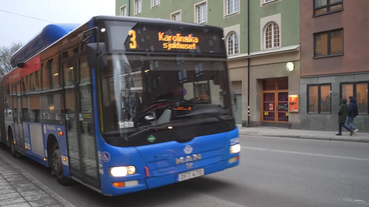 Sweden, Stockholm, bus 3 ride from Gotlandsgatan to S:t Eriksplan - YouTube