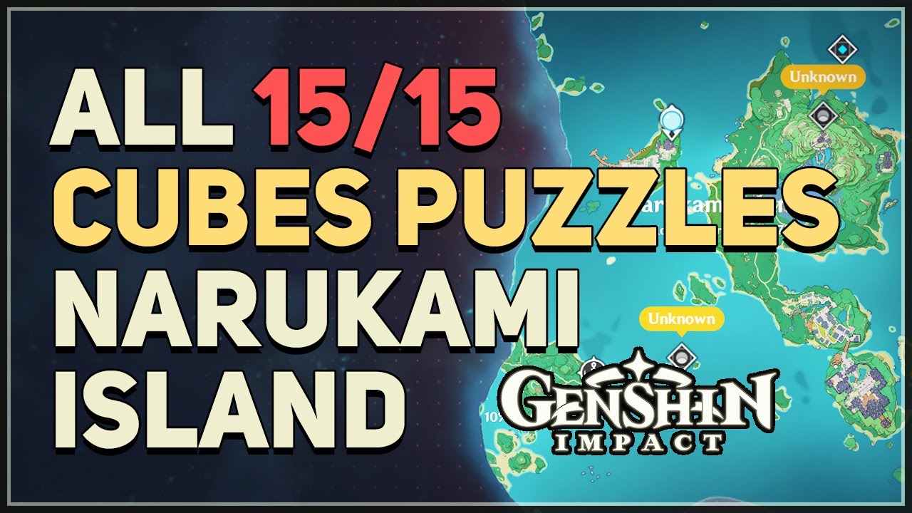 All 15 Narukami Island Cube Puzzles Genshin Impact - YouTube