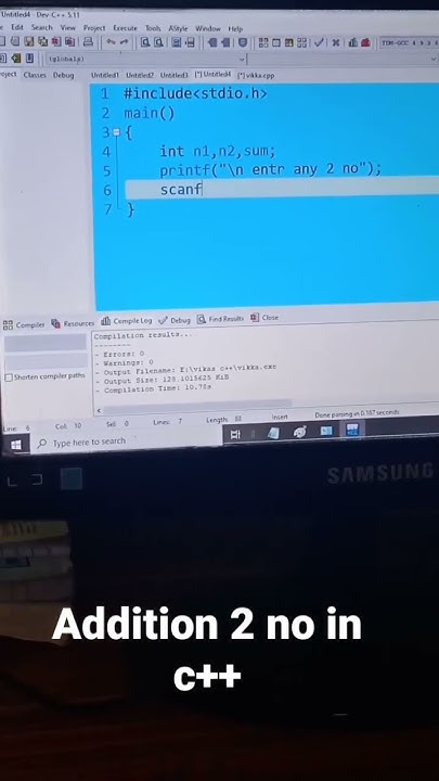 🙌Addition of 2no in c++😎#code #addition #explore #explorepage #video # ...