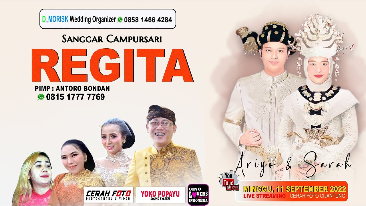 LIVE 🔴 SANGGAR Campursari REGITA 0815 1777 7769 - Pernikahan ARIYO ...