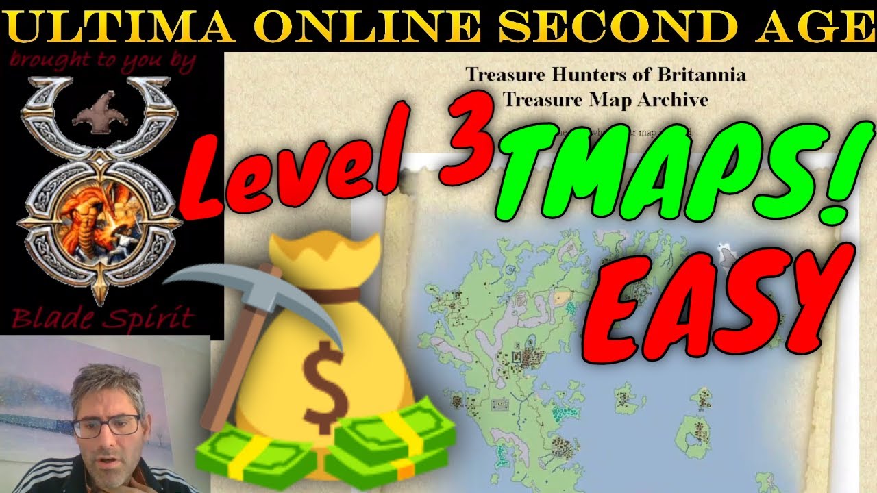 Ultima Online Second Age - Level 3 T-MAPS tutorial (EASY MONEY!!) - YouTube