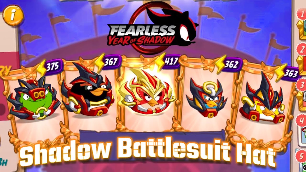 New Shadow Battlesuit Hat | Angry Birds 2 PvP Arena Gameplay - YouTube