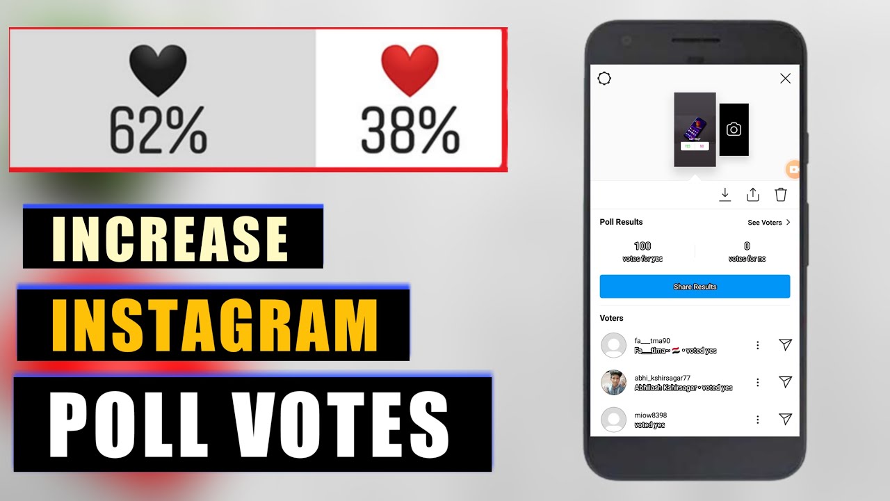 How To Increase Poll Votes On Instagram 2021 | Instagram Dp Battle ...