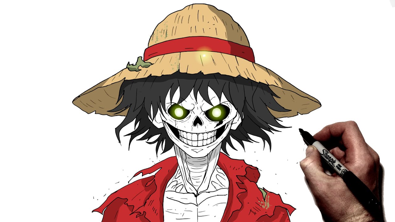 How To Draw Zombie Luffy | Step By Step | One Piece / Halloween - YouTube