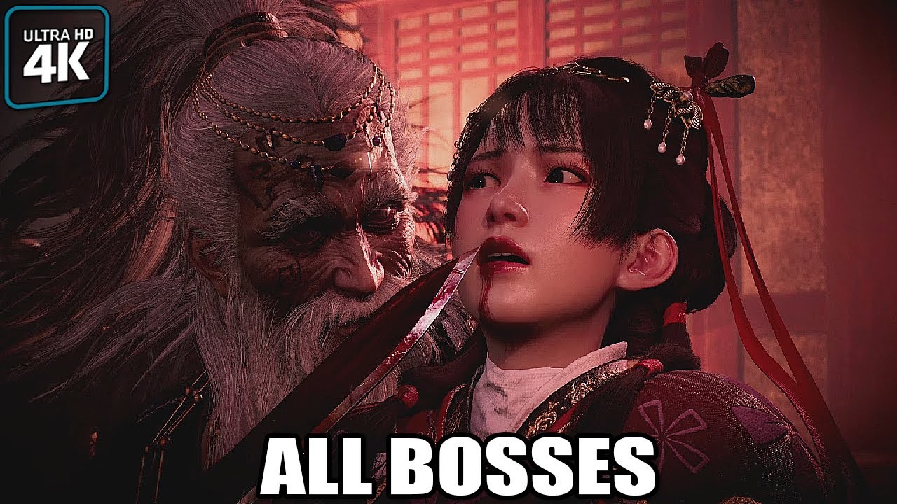 Wo Long: Fallen Dynasty - All Bosses (With Cutscenes) 4K 60FPS UHD PC # ...