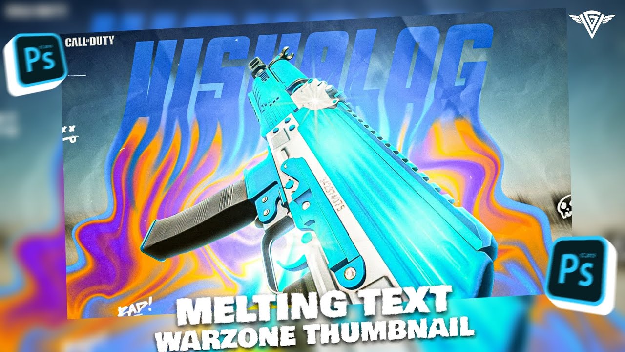 How to Make Warzone Thumbnail in Mobile | COD | Liquid Melting Text Effect Tutorial | Visual OG ...
