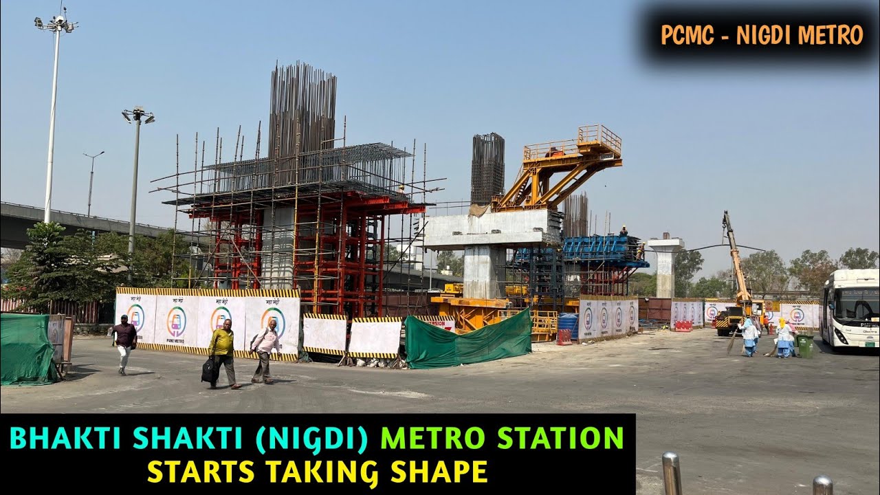 Pune Metro Vlog 357 - Bhakti Shakti (Nigdi) Metro Station Starts Taking ...