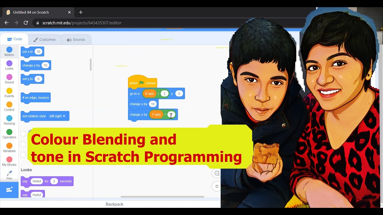 Colour Blending and tone in scratch game | Programming for Beginners ...