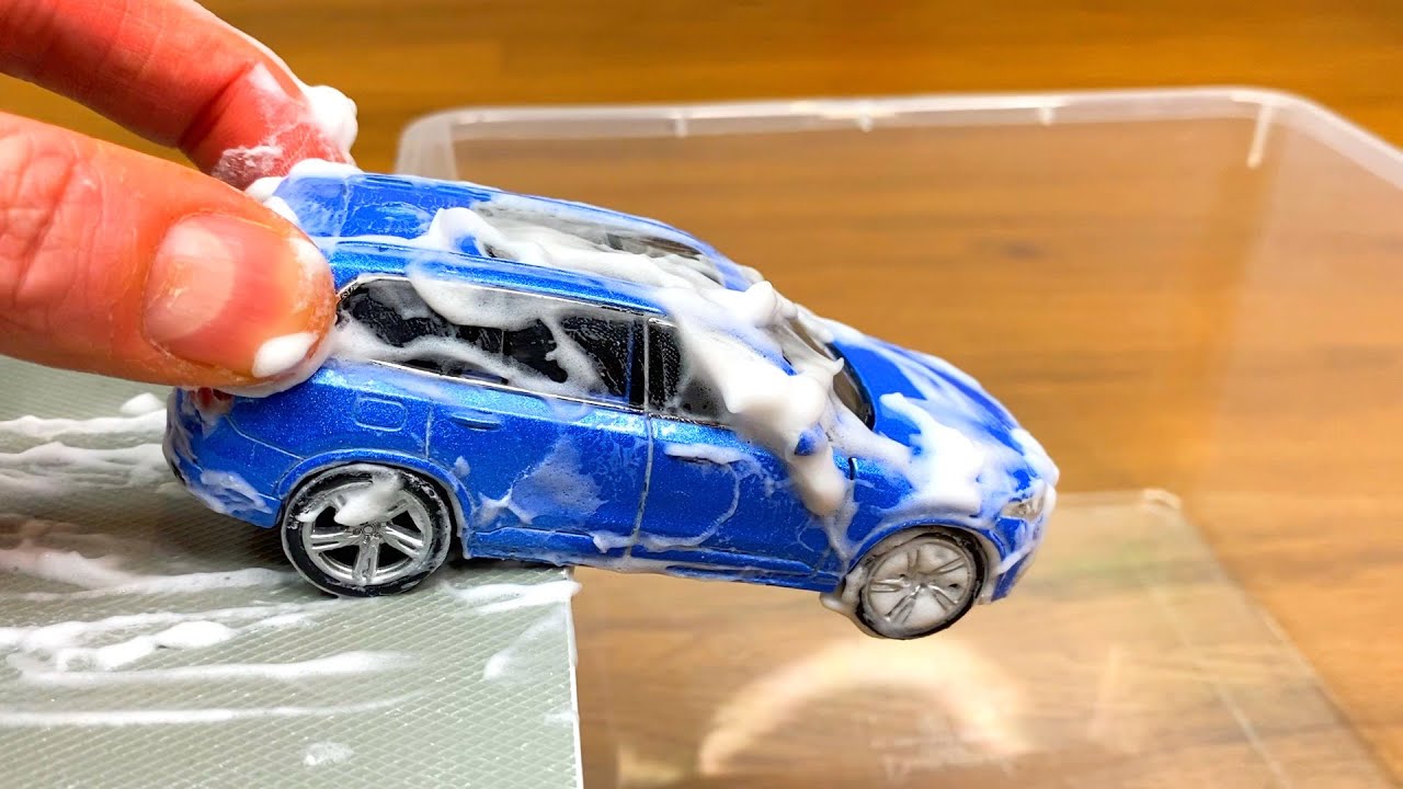 Various Diecast Model Cars Getting Washed In Water - YouTube