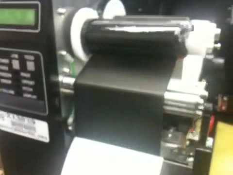 Sato M84pro printhead test #2 - YouTube