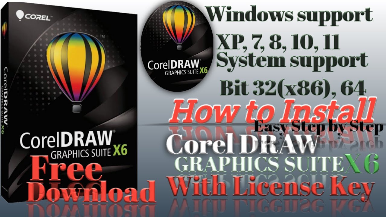 How to Install ? Corel Graphics Suite Draw X6 | All Windows Supported ...