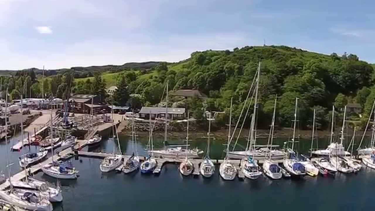 Ardfern Yacht Centre aerial views - YouTube