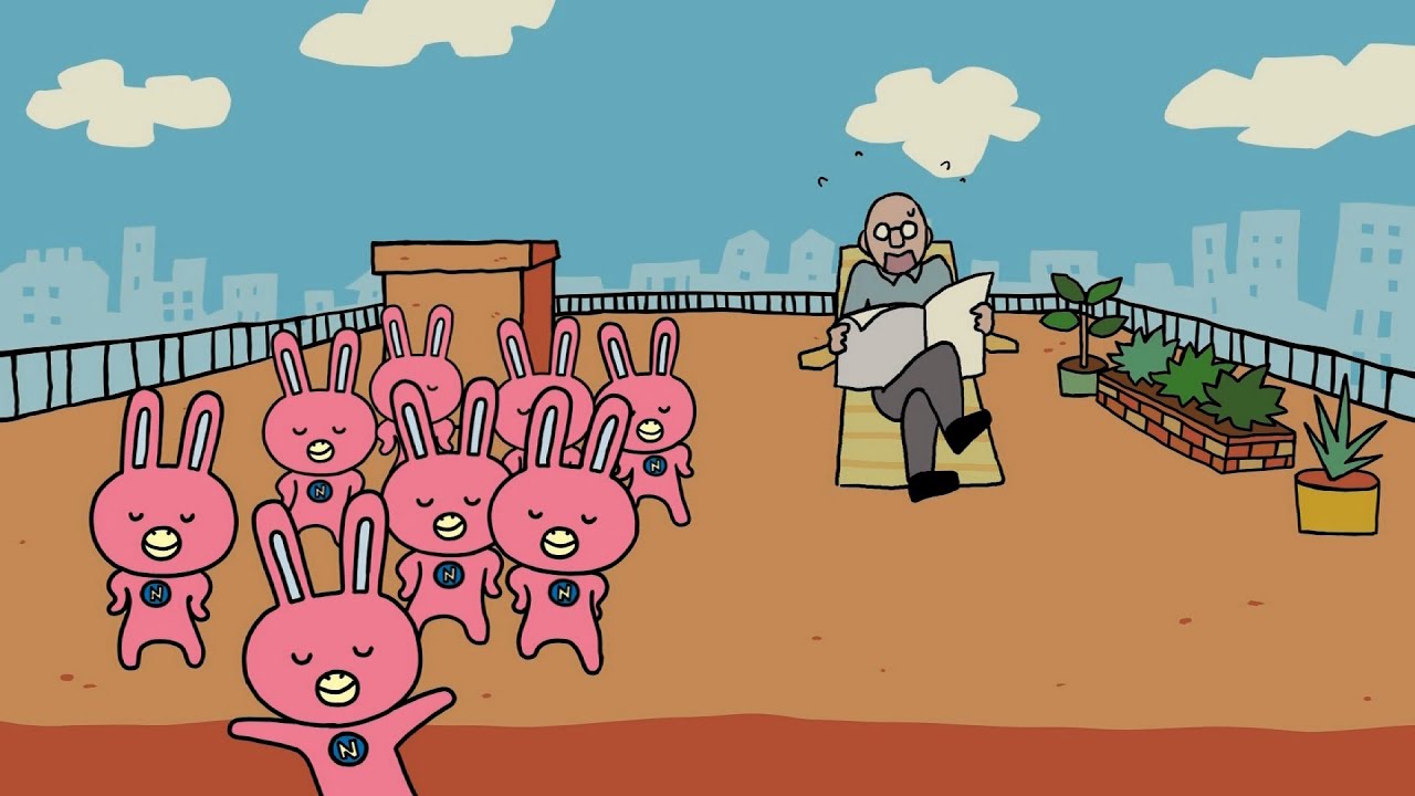 NOVA うさぎ20周年記念 CM 「増殖」篇 15秒 - YouTube