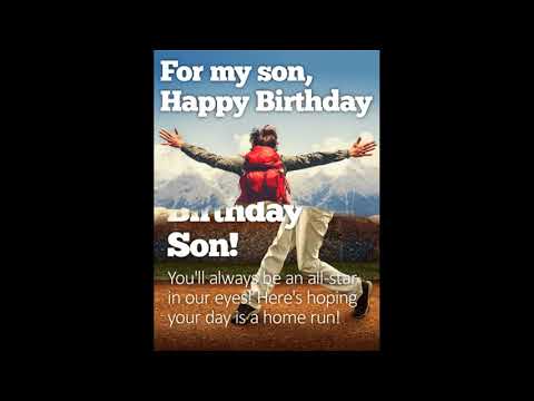 Son Birthday Wishes WhatsApp Video - Happy Birthday My Son Whatsapp Status