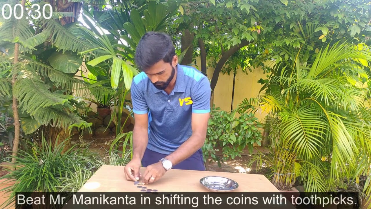 Shifting the coins with toothpicks, Category: 1-3 - YouTube
