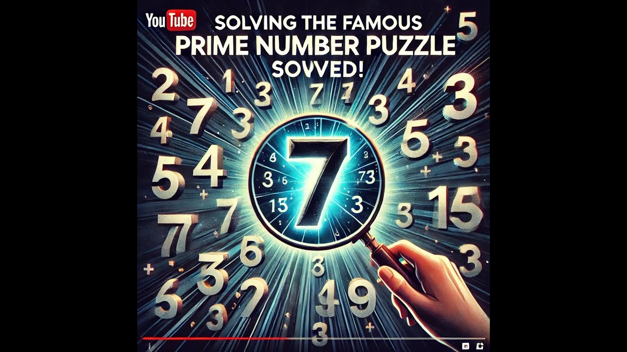 Solving the Famous Prime Number Puzzle! - YouTube