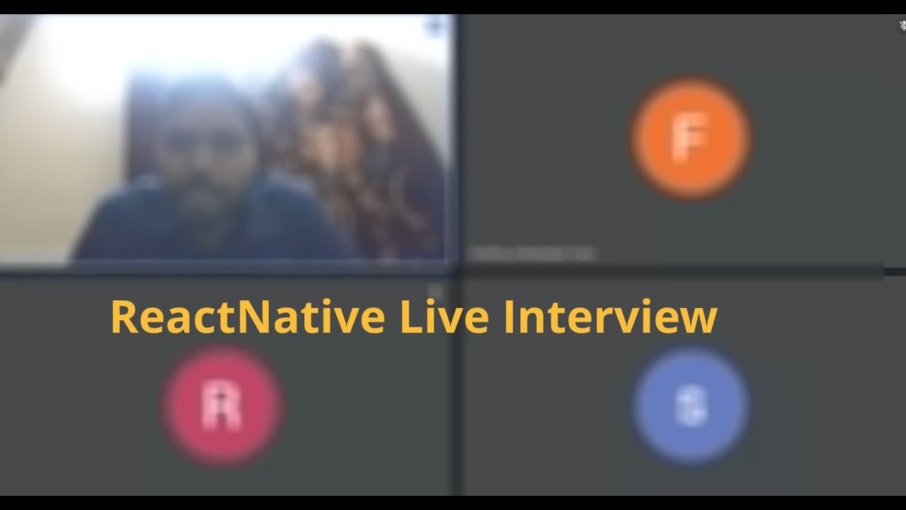ReactNative Live Interview No 2 - YouTube