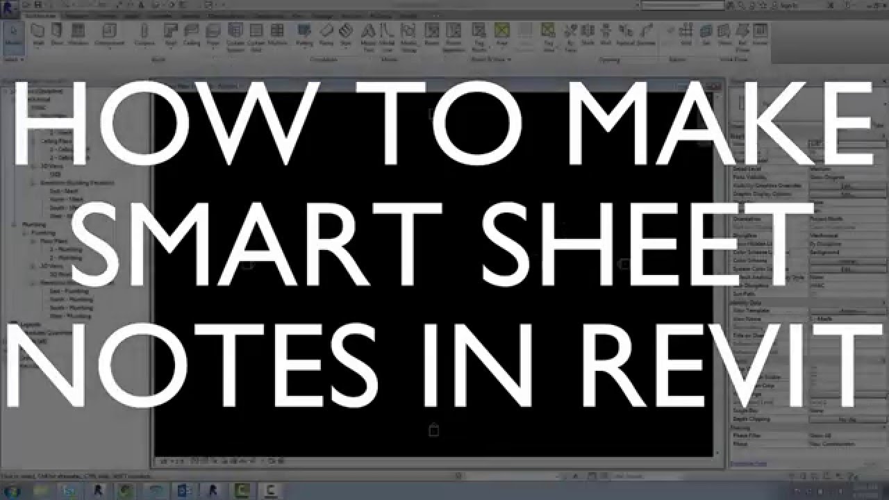 How To Make Smart Sheet Notes In Revit YouTube How To Make Smart Sheet Notes In Revit YouTube