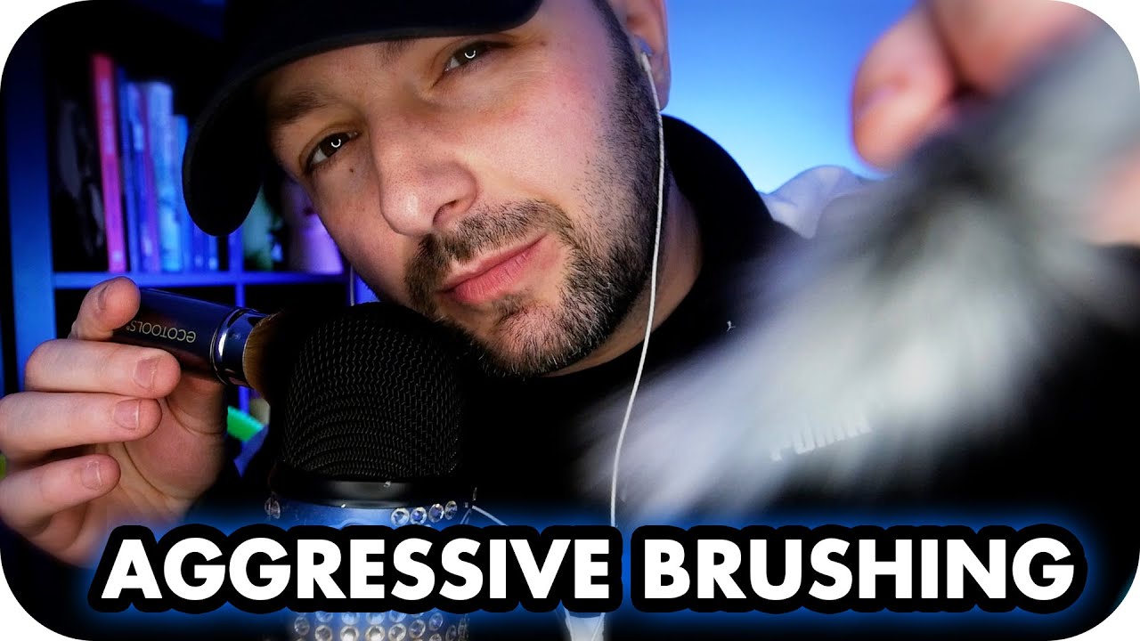 ASMR Fast Aggressive Mic Brushing Mouth Sounds To Tingle Your Senses ...