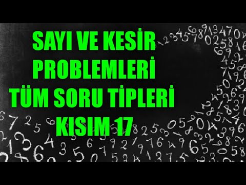 KPSS - Sayı / Kesir Problemleri Soru Çözümü 17.Kısım