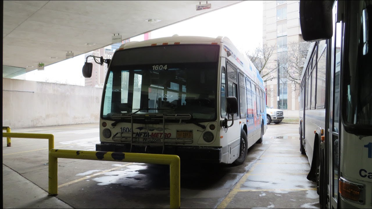 NFTA METRO RIDE ROUTE 77 OUTBOUND BUS 1604 - 2016 NOVABUS LFS CNG - YouTube