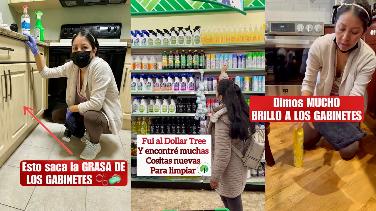 esto da MUCHO BRILLO ALOS GABINETES DE MADERA| FUIMOS AL DOLLAR TREE A ...