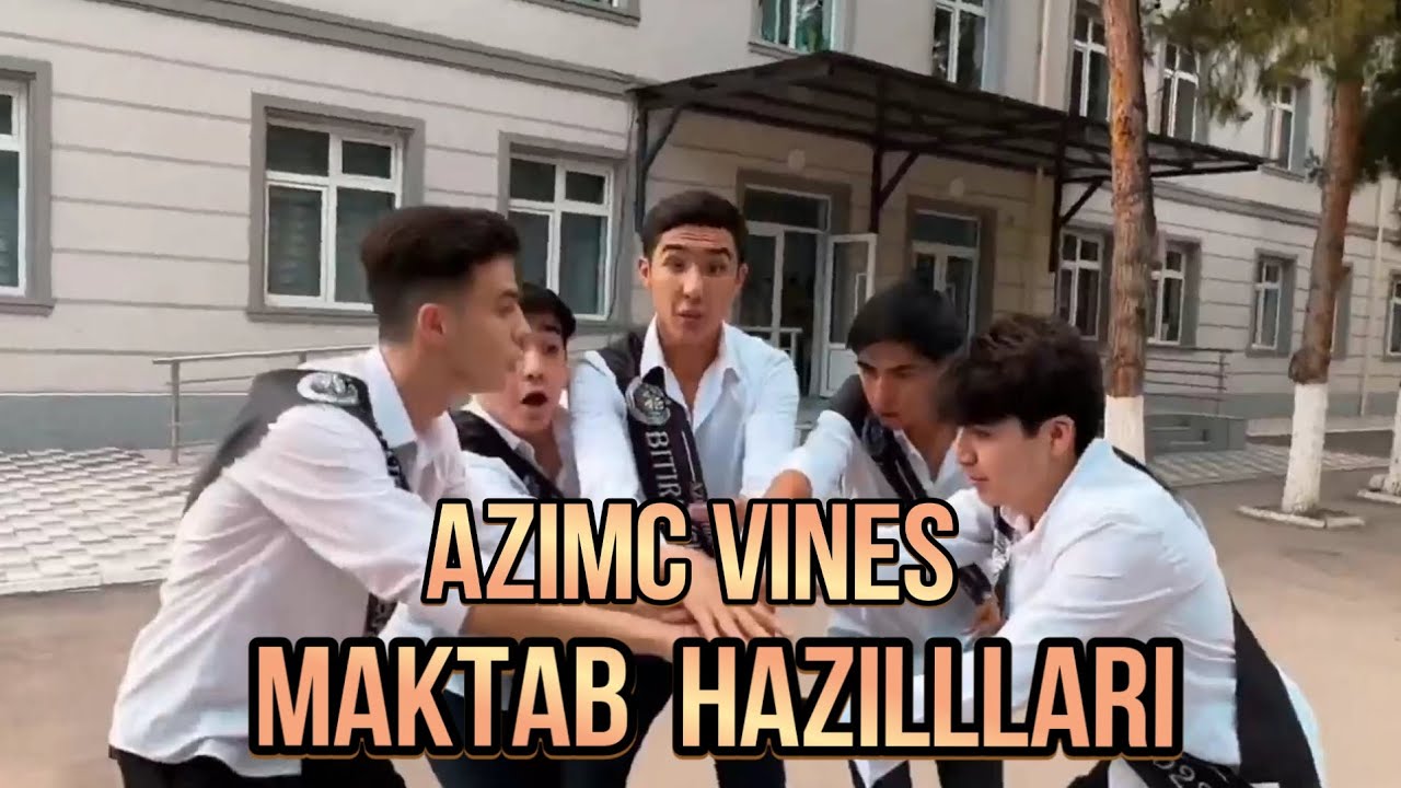 Azimcik Vines // MAKTAB HAZILLARI BARCHA QISIMLAR //ENG KULGULIY ...