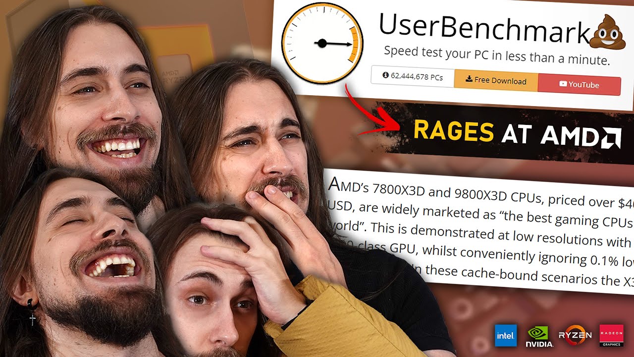 UserBenchmark's MENTAL Reviews Of AMD Products are RIDICULOUS! - YouTube
