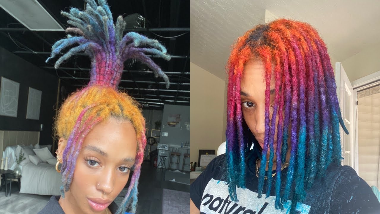 Refreshing my loc color | NO BLEACH! - YouTube