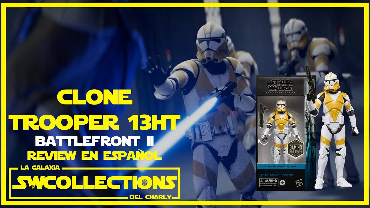CLONE TROOPER 13TH BATTALION |Unboxing Review Star Wars The Black ...