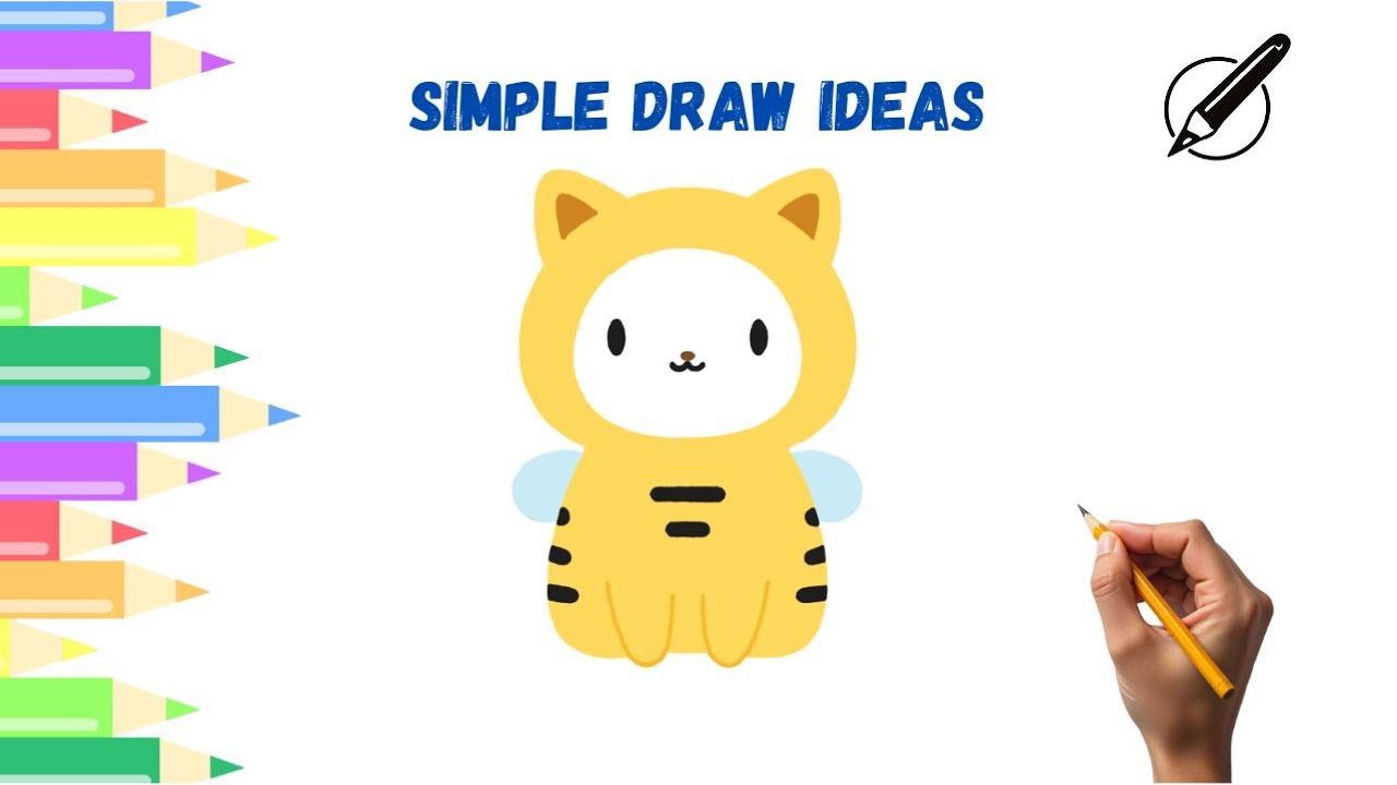 How to Draw a Mofusand Cat in a Bee Costume – Step by Step! - YouTube
