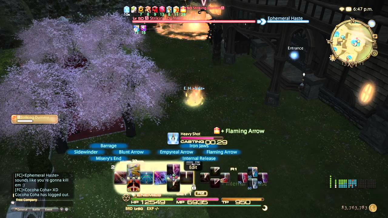 FINAL FANTASY XIV Bard Rotation - YouTube