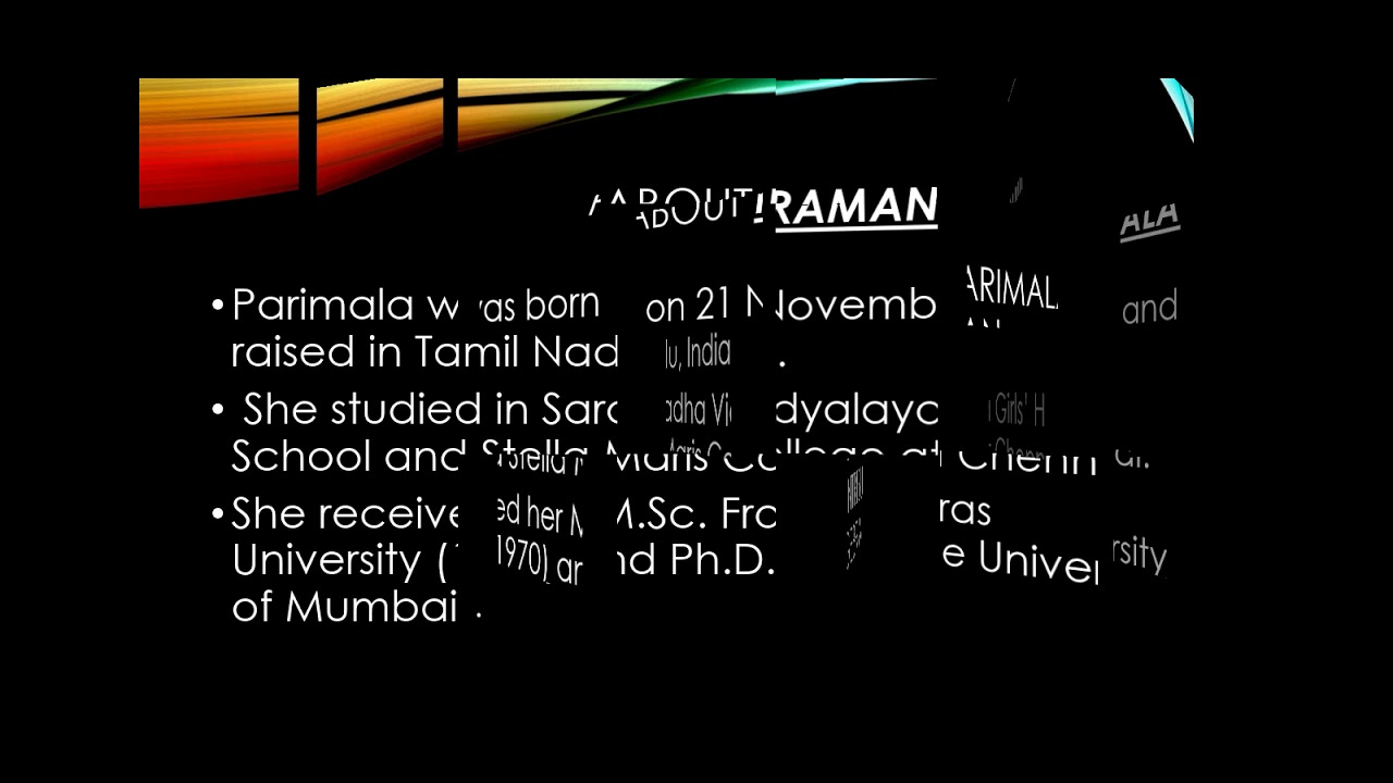 Raman parimala - YouTube