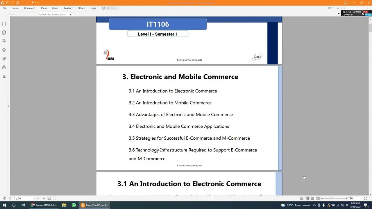 Bit Semester 1 Information Systems Youtube