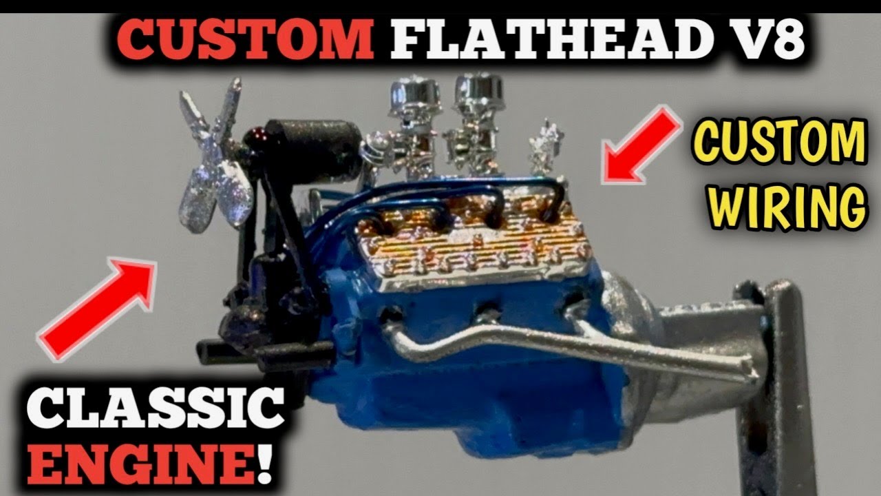 Revell: 37 Ford Truck Part 2: Custom Engine Work # ...