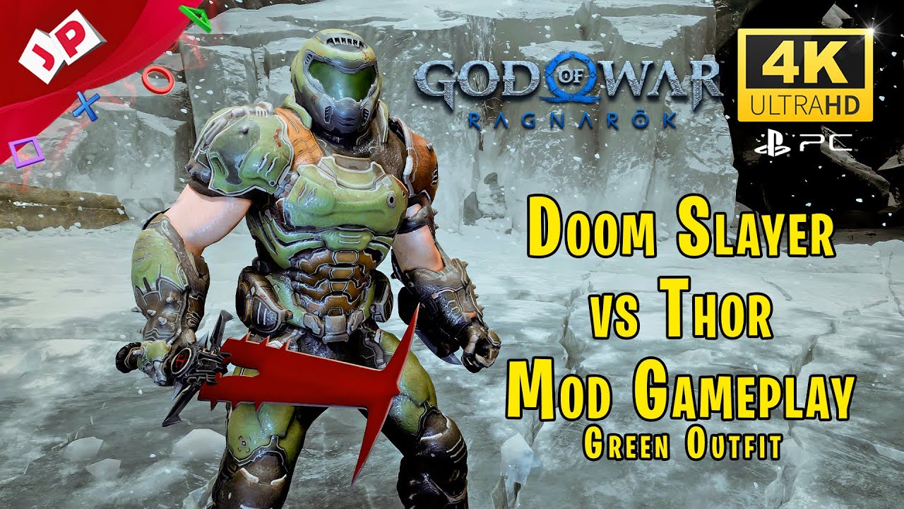 Doom Slayer vs Thor God of War Ragnarok PC Mod Gameplay - YouTube