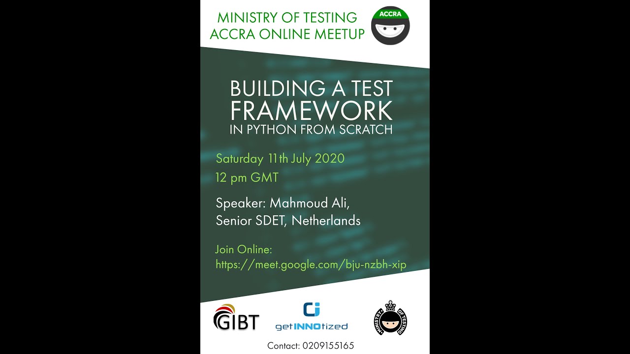 Part of my session with Ministry of Testing - YouTube