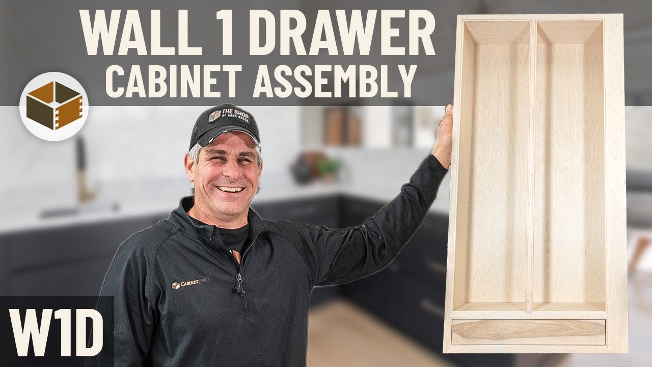 Wall 1 Drawer Cabinet Assembly (W1D) | RTA Cabinet Assembly - YouTube