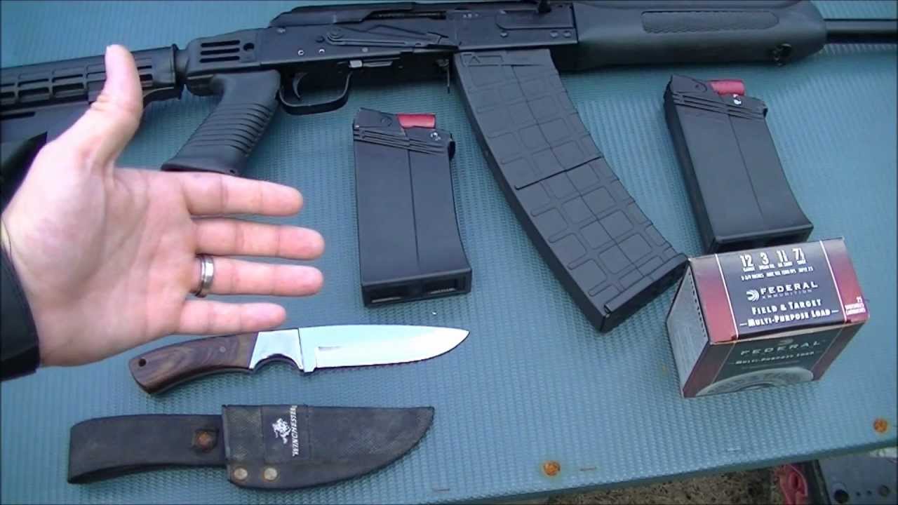 1 Gun 1 Knife + 12ga Slug test - YouTube