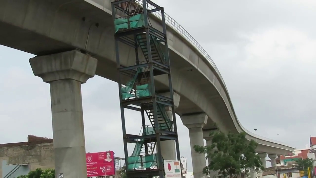 AHMEDABAD METRO RAIL PROJECT, LATEST (PILLAR) P 1 TO P 182 FULL VIDEO ...