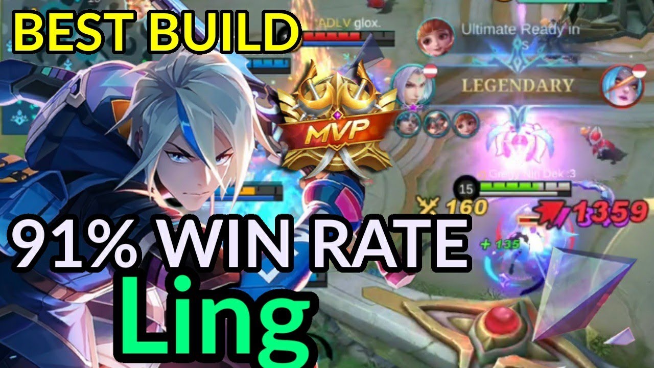 91% Win Rate Ling Best Build - Top Global Build Ling ~ MLBB - YouTube
