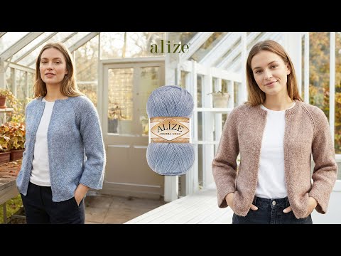 Alize Angora Gold ile Kademeli Şiş Tekniği Hırka Yapımı