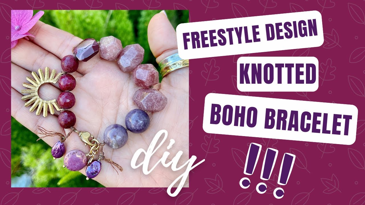 Design Beaded Jewelry With Me! Freestyle DIY Bracelet Using Beads On ...