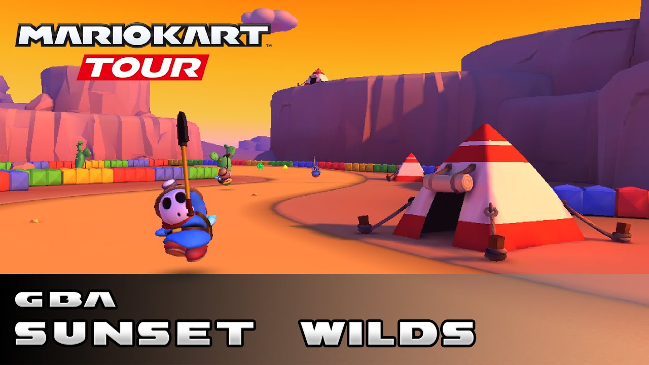 Mario Kart Tour - GBA Sunset Wilds (All Variants) - YouTube